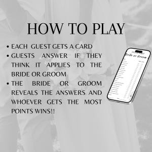 Guess Who Bride or Groom Game | Bridal Shower Activity (instant ...