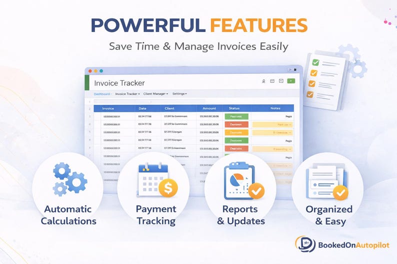 Invoice & Payment Tracker | Small Business Bookkeeping Spreadsheet ...