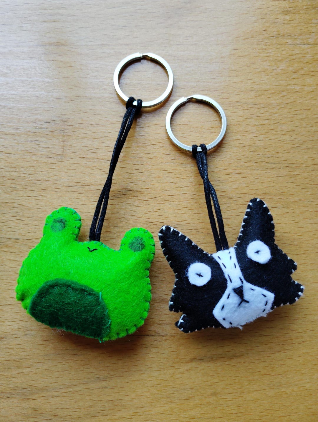 Cute Felt Animal Keychains - Etsy