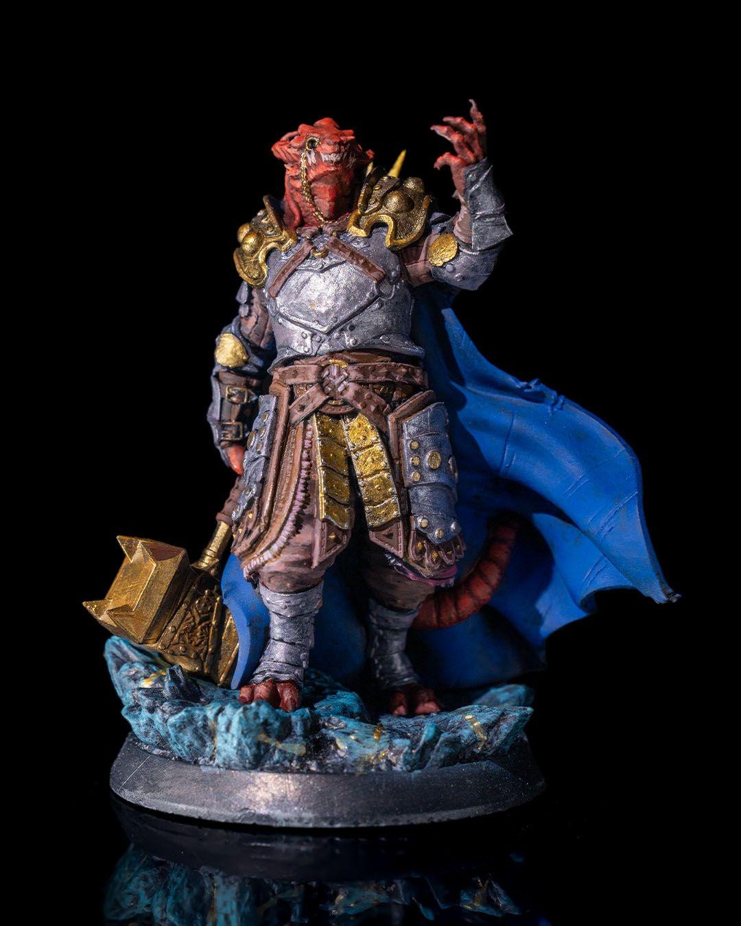RPG Miniatures: Rhogar Caellestine - Dragonborn Paladin - Etsy