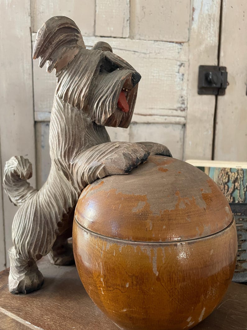 Vintage Humidor ANRI Skye Terrier - Etsy