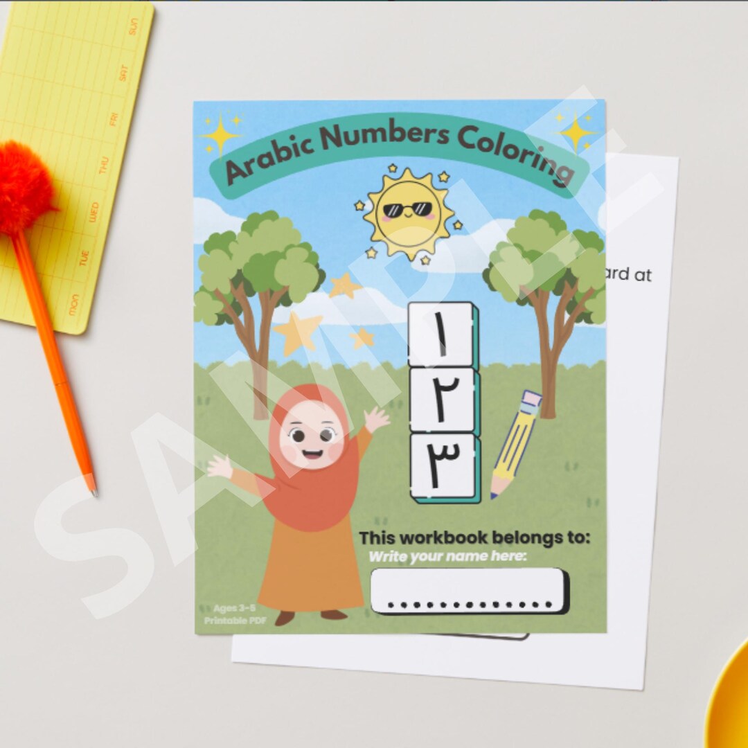 Arabic Numbers Coloring Book 1–10 | Printable PDF for Kids | Learn to ...