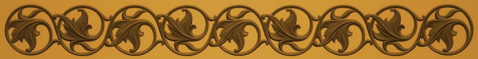 266 CNC STL Files: Baguette Borders, Moldings, Sills (digital Product ...