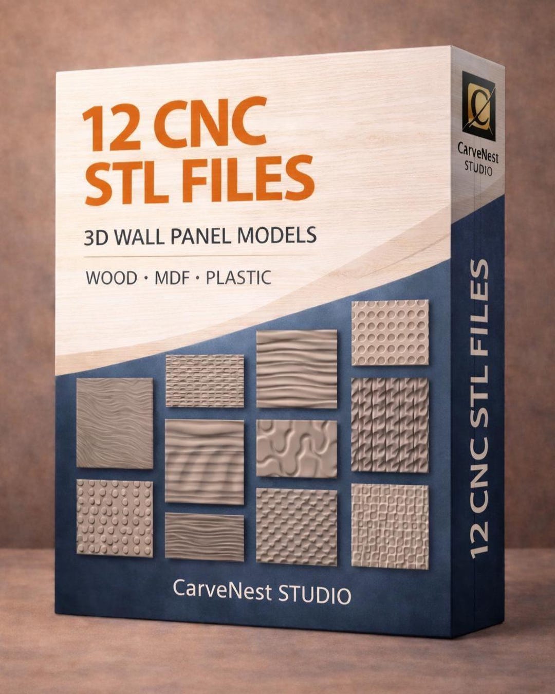 CNC Wall Panel STL Files – 3D Decorative Patterns - Etsy
