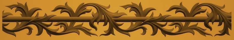 266 CNC STL Files: Baguette Borders, Moldings, Sills (digital Product ...