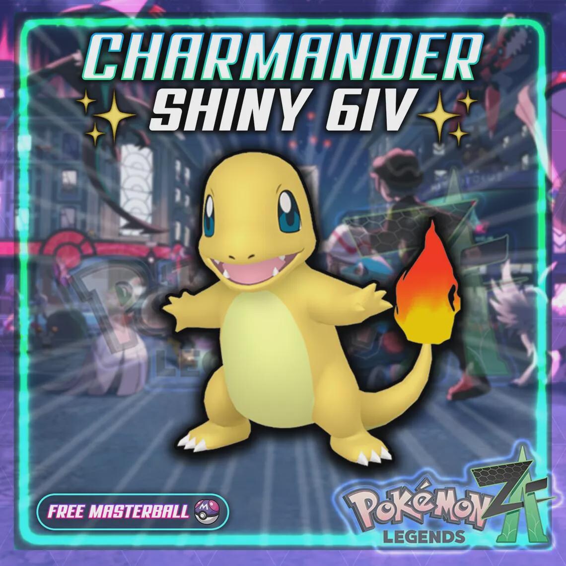 Pokemon Legends Z-A CHARMANDER Shiny 6IV / Set Competitivo Battle Ready ...