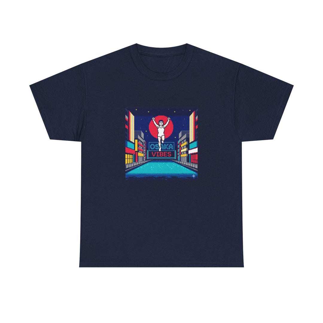 Osaka Vibes T-shirt – Pixel Art Retro Japanese Streetwear - Etsy