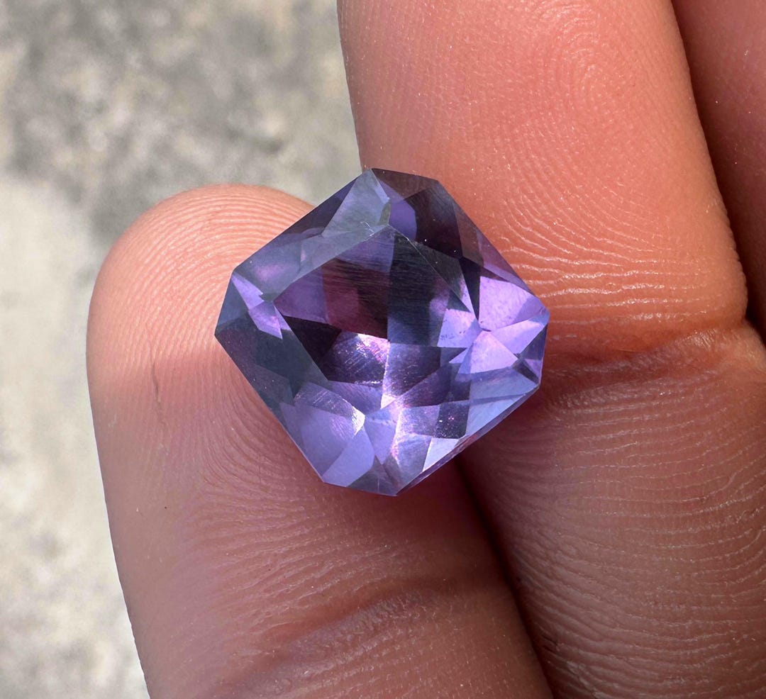 10.50 Ct GIE Certified Natural Color Changing Alexandrite Asscher Cut ...