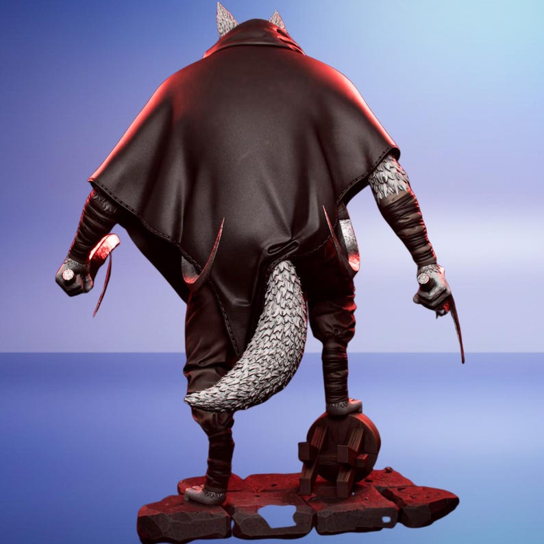 Death Wolf Fanart STL Statue | 1/6 Scale | the Grim Reaper Lobo With ...