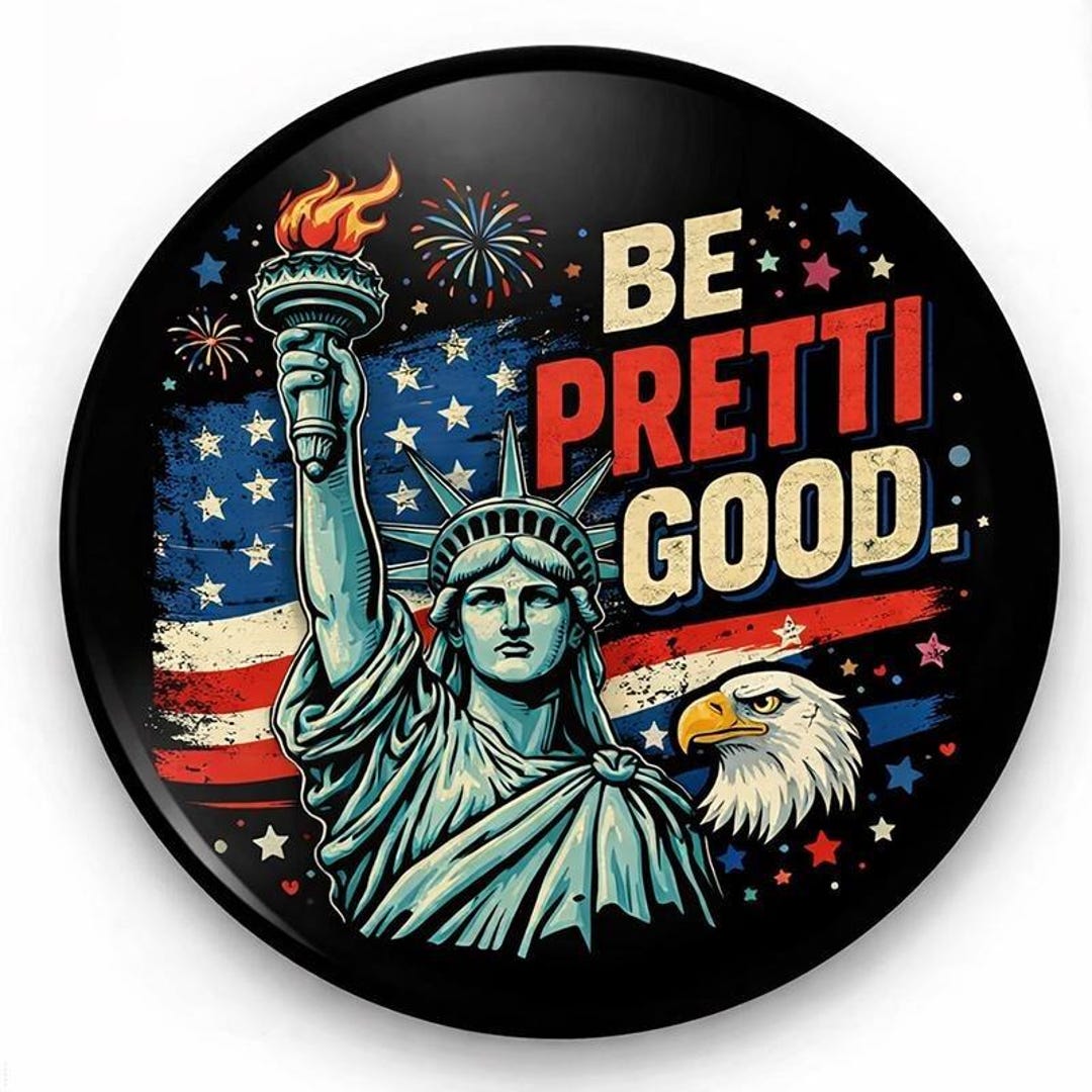 Be Pretti Good Pin, Activism Accessory Pin , Anti ICE Statue of Liberty ...
