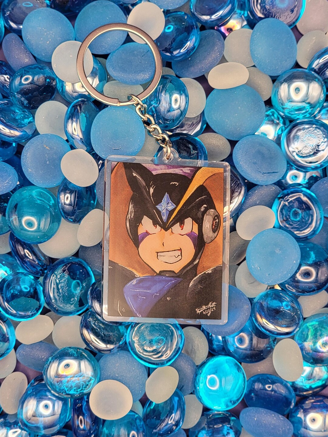 Megaman Bass Acrylic Keychain Charm - Etsy