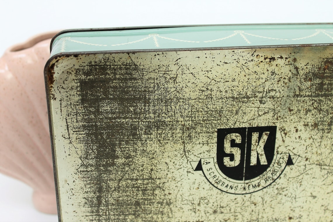 1950s Scribbans Kemp Still Life Biscuit Tin | Etsy