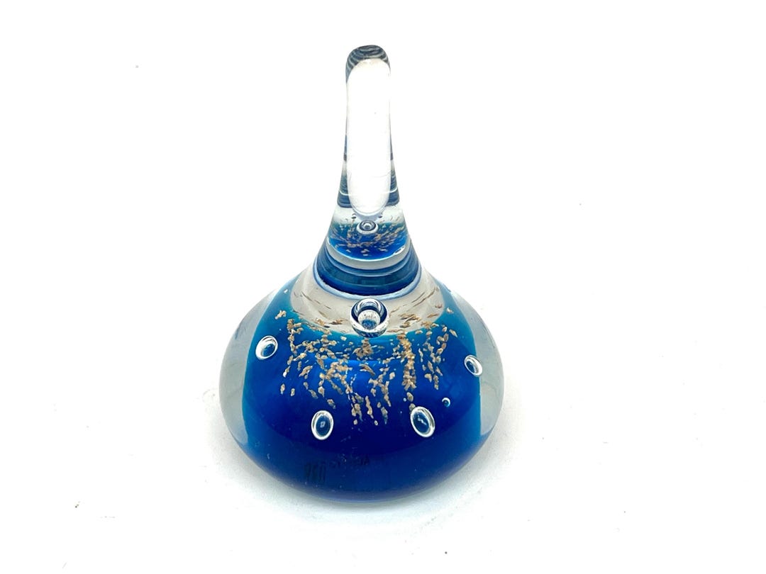 Large Blue Glass Teardrop Paperweight - Etsy