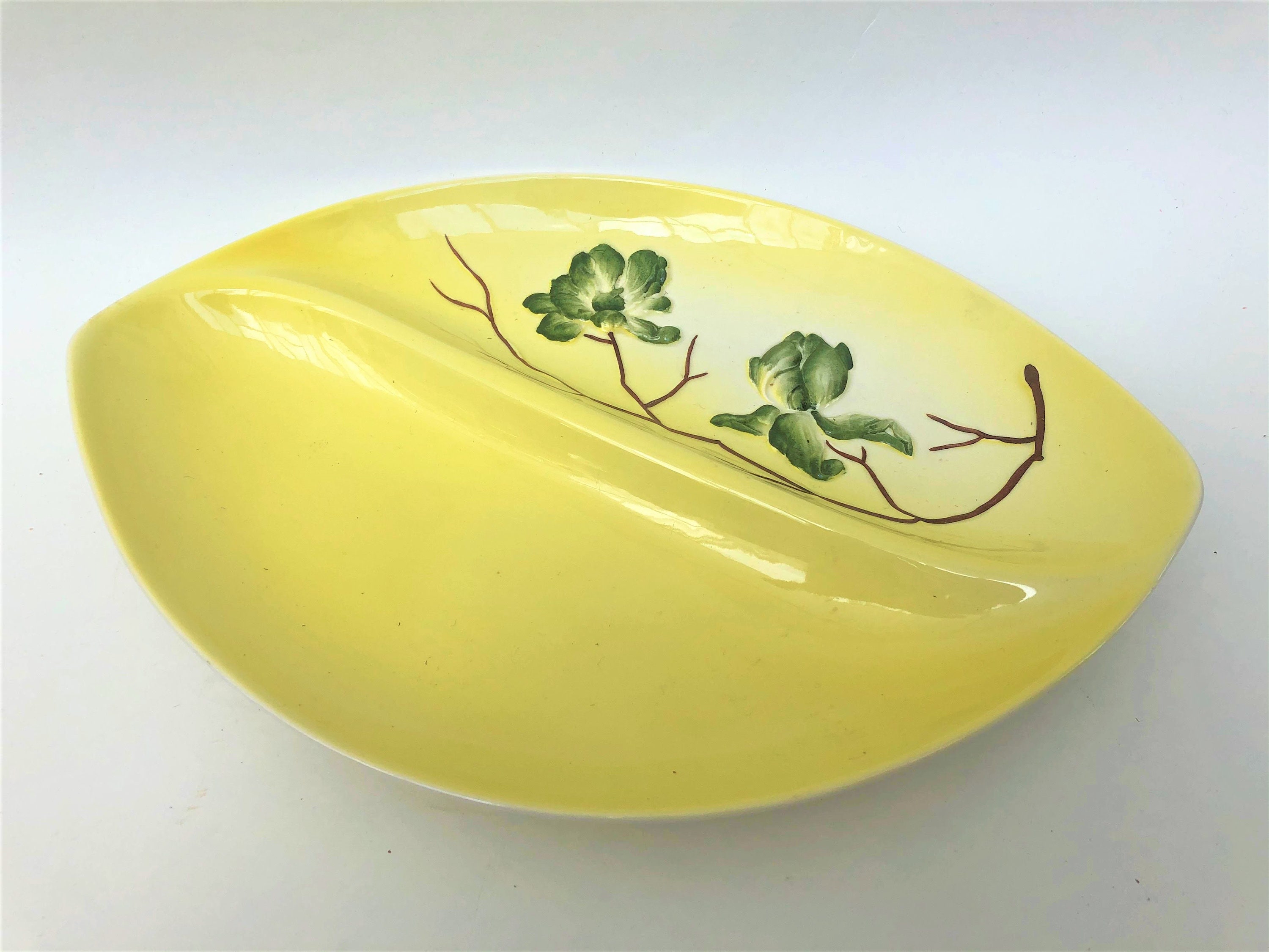 Collectibles Art & Collectibles Vintage Dish Lemon Floral Dish 1950s ...