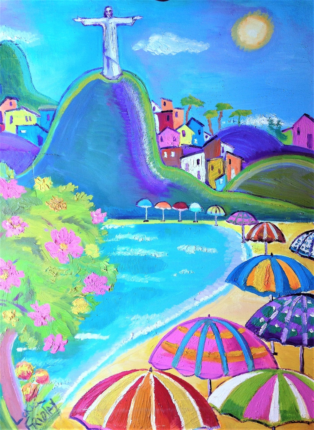 Rio De Janeiro Print From Original Oil Painting,brazilian Travel Poster ...
