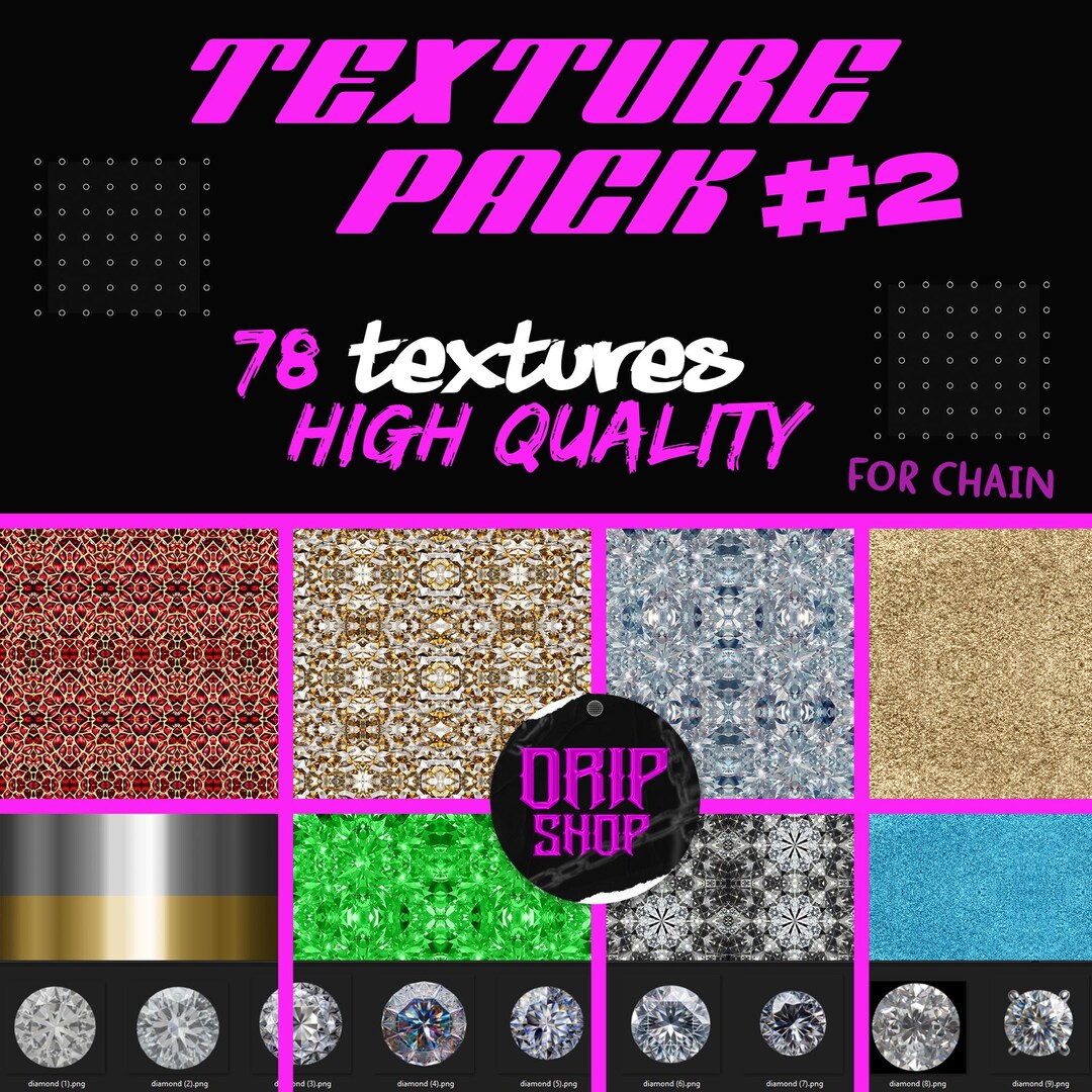 Rare Chain Texture Pack | 78 Textures | Quality Guaranteed | Patterns ...