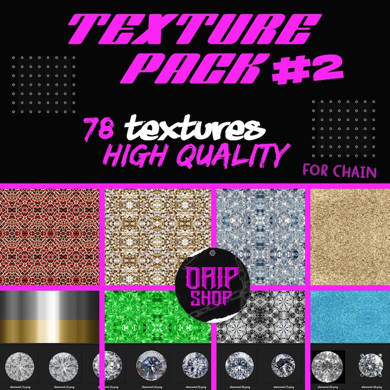 Diamond Texture Fivem Chain - Etsy