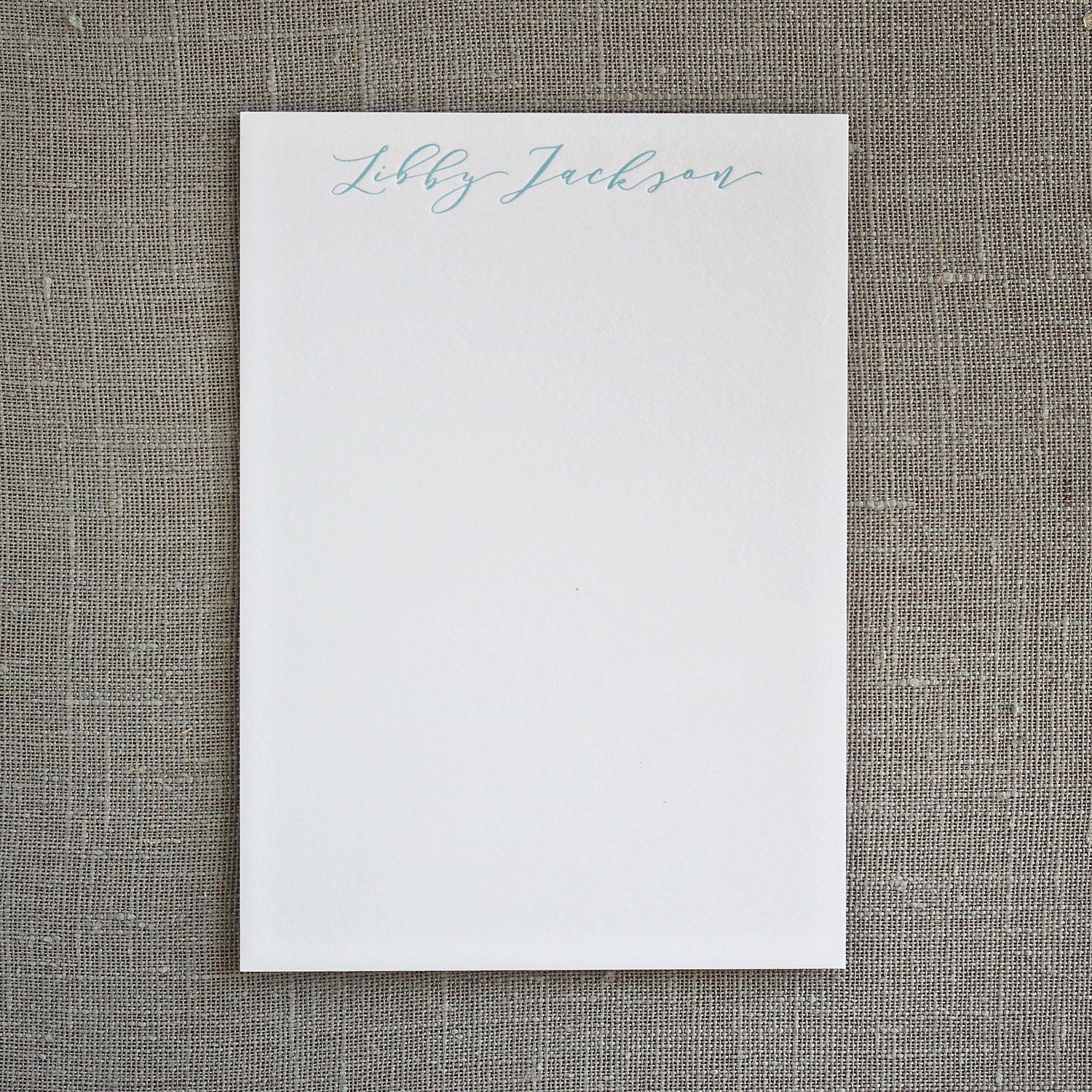 Personalized Letterpress Calligraphy Note Cards Custom - Etsy