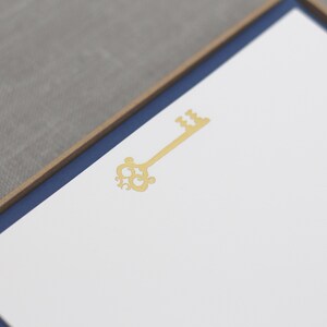 Gold Foil Writing Paper Set Key Motif - Etsy