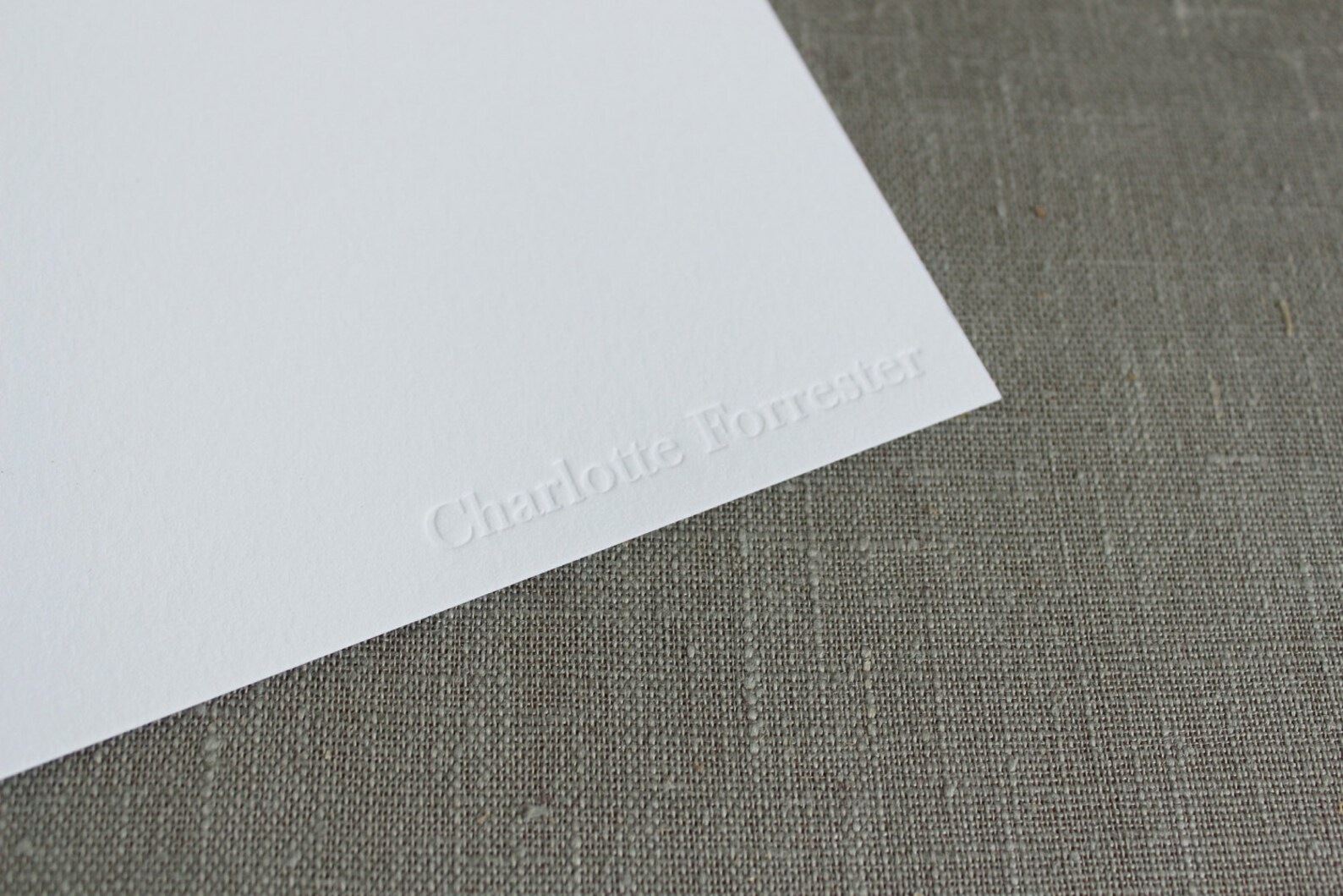 Custom Letterpress Note Cards - Traditional Serif Font - Etsy UK