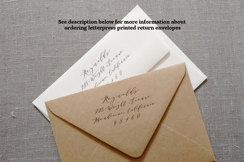 Personalized Letterpress Calligraphy Note Cards Custom - Etsy