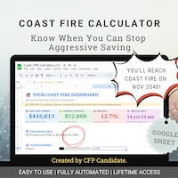 FIRE Retirement Calculator Spreadsheet for Google Sheets - Etsy