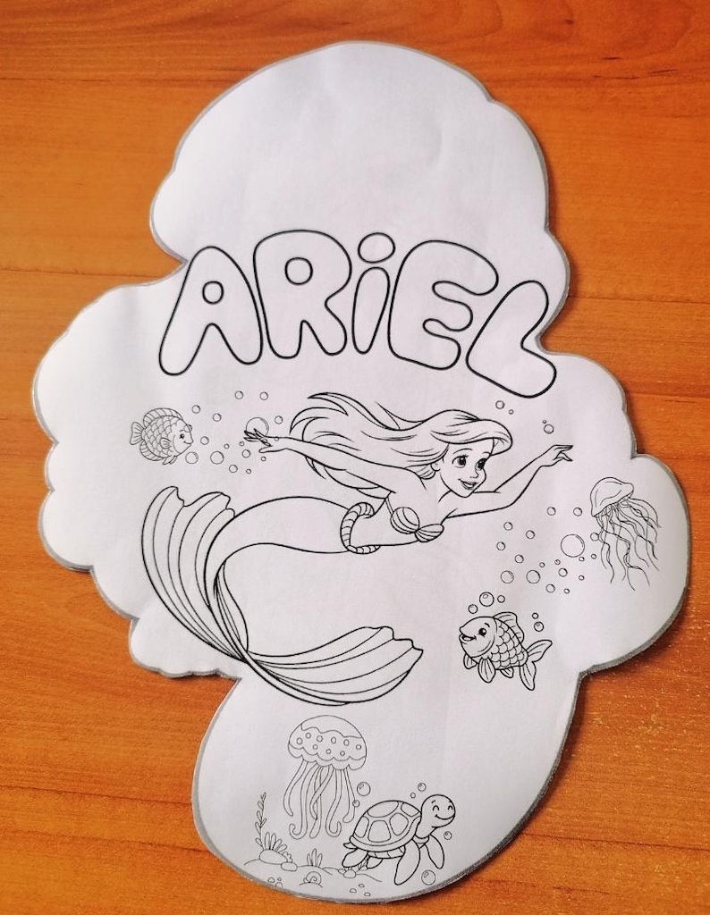 Coloring Books for Kids: Mermaid Printable PDF | 40 Pages of Drawing ...