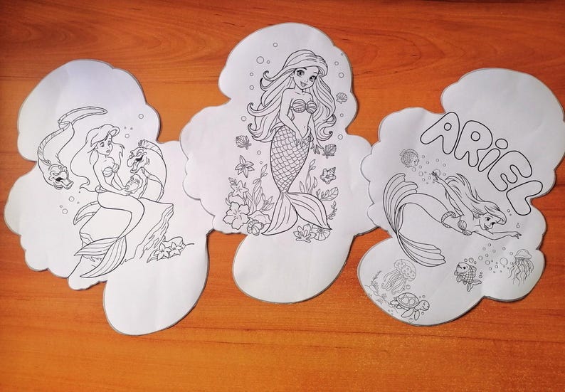 Coloring Books for Kids: Mermaid Printable PDF | 40 Pages of Drawing ...