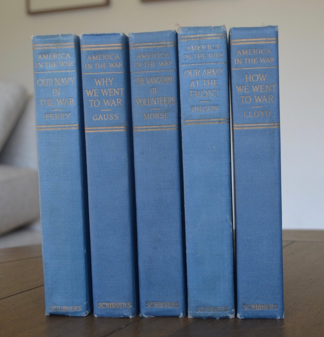 WWI History Book Set, America in War Series, 1918-1922 - Etsy