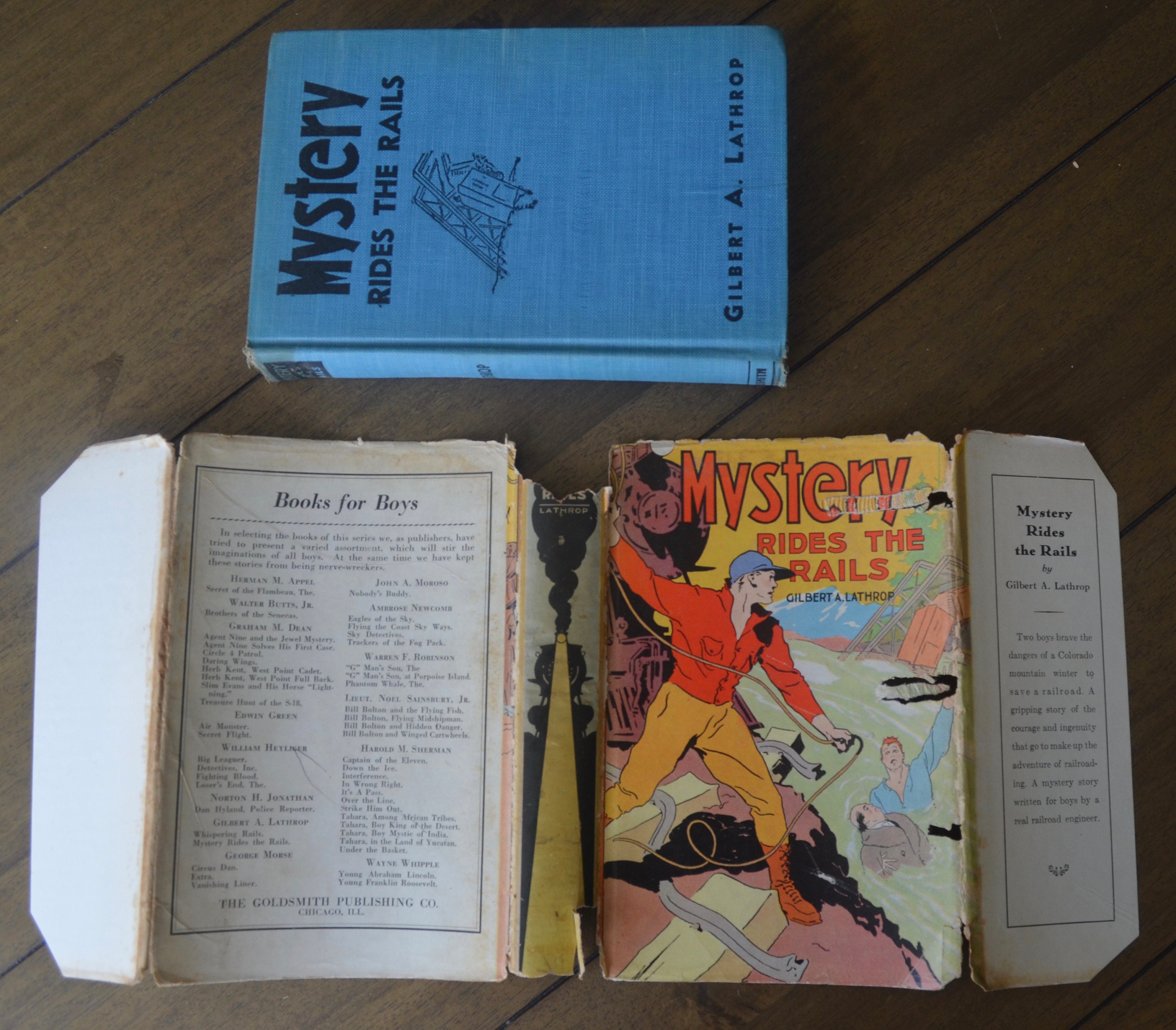 Mystery Rides the Rails, by Gilbert A. Lathrop, Goldsmith Publishing ...