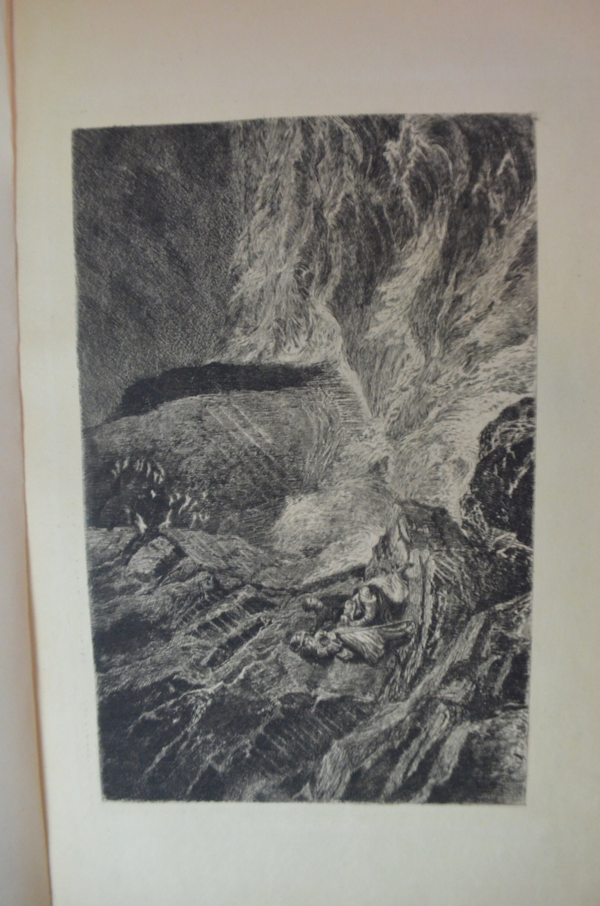1893, Seven Antique Etchings, From Unbound Book, the Antiquary, Vol 1 ...