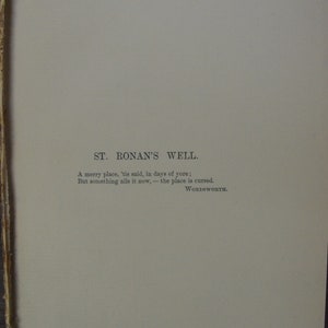 1893, Five Antique Etchings, From Unbound Book, St. Ronan's Well Vol 2 ...