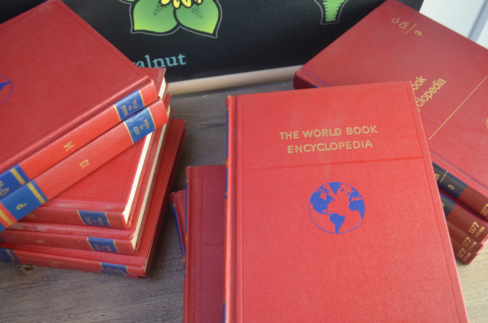 The World Book Encyclopedia, S/21, Red With Blue and Gold, Field ...