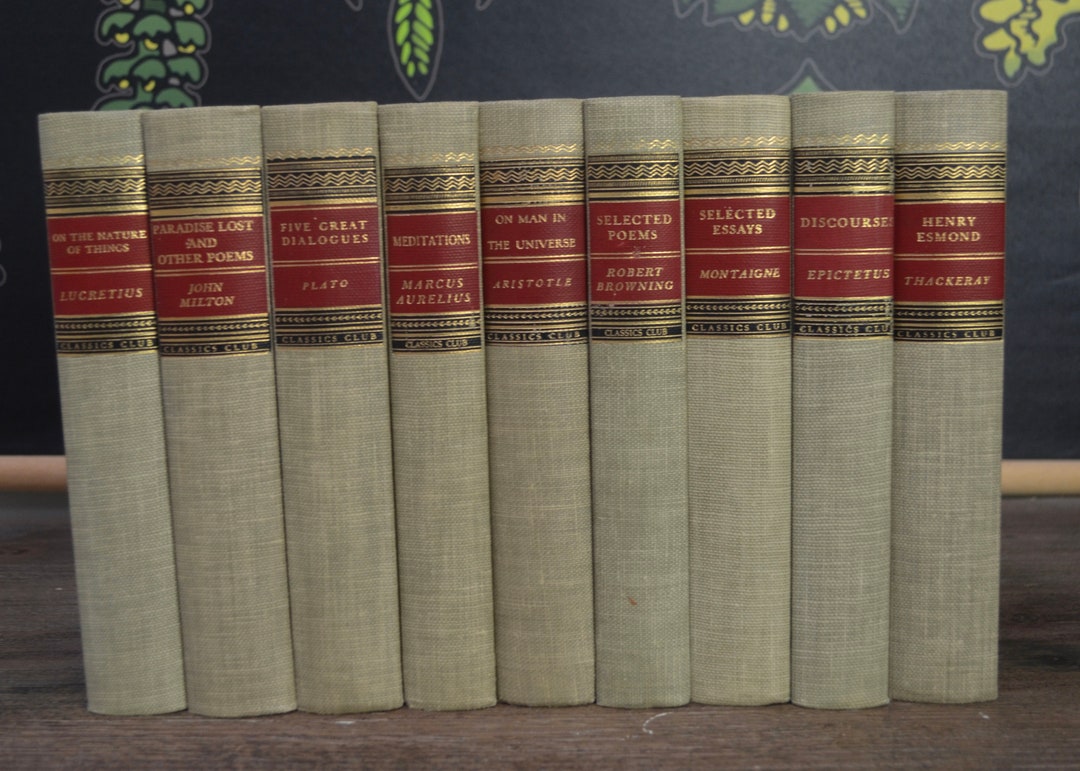 Nine Volumes of Mid-century, Vintage, Book Series. Classics Club. 1942 ...