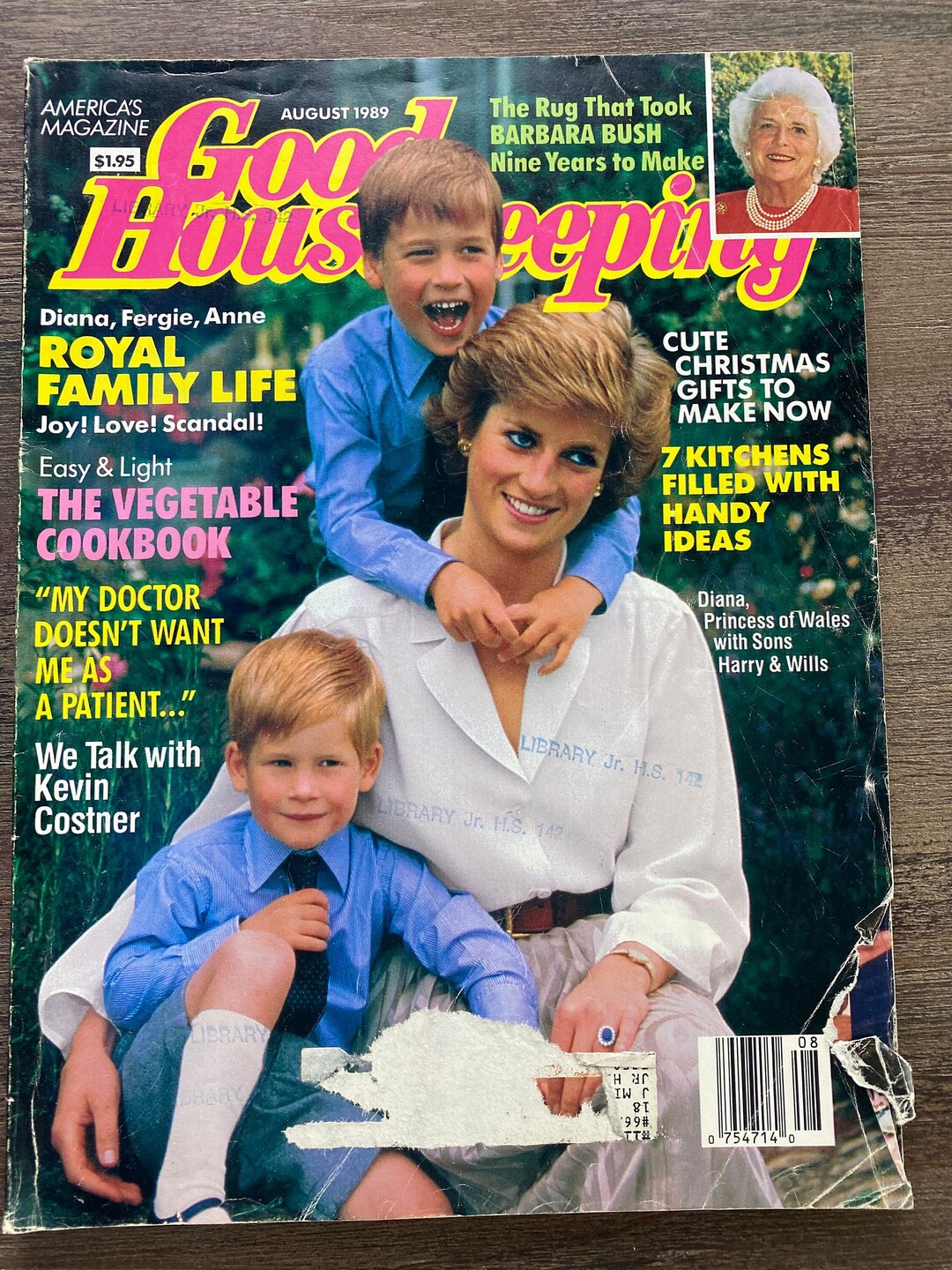 Princess Diana, Harry & William, Good Housekeeping Magazine, August ...