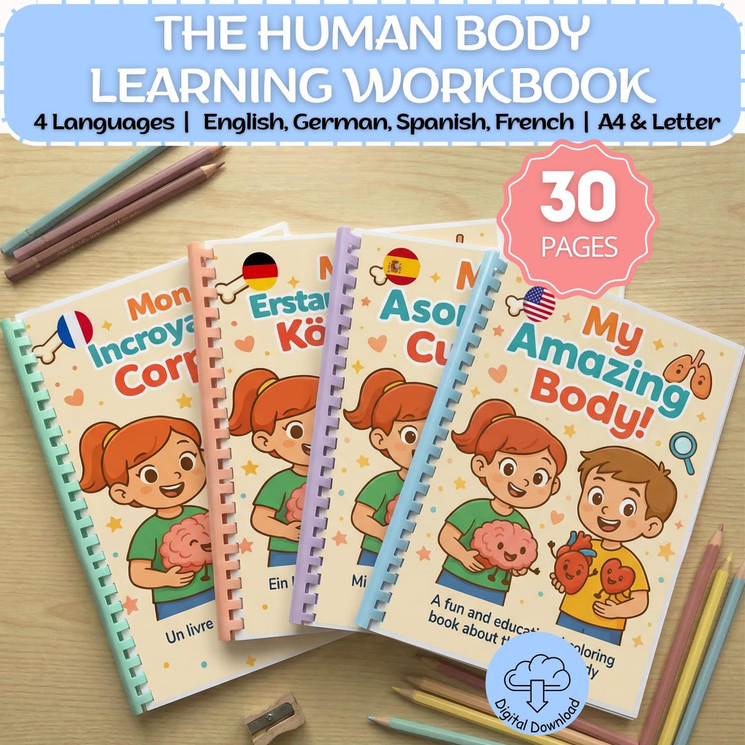 Human Body Coloring Pages for Kids | Anatomy Worksheets PDF | 4 ...