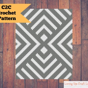 Cornered C2C Blanket - Corner to Corner - Graphghan - Written Crochet ...