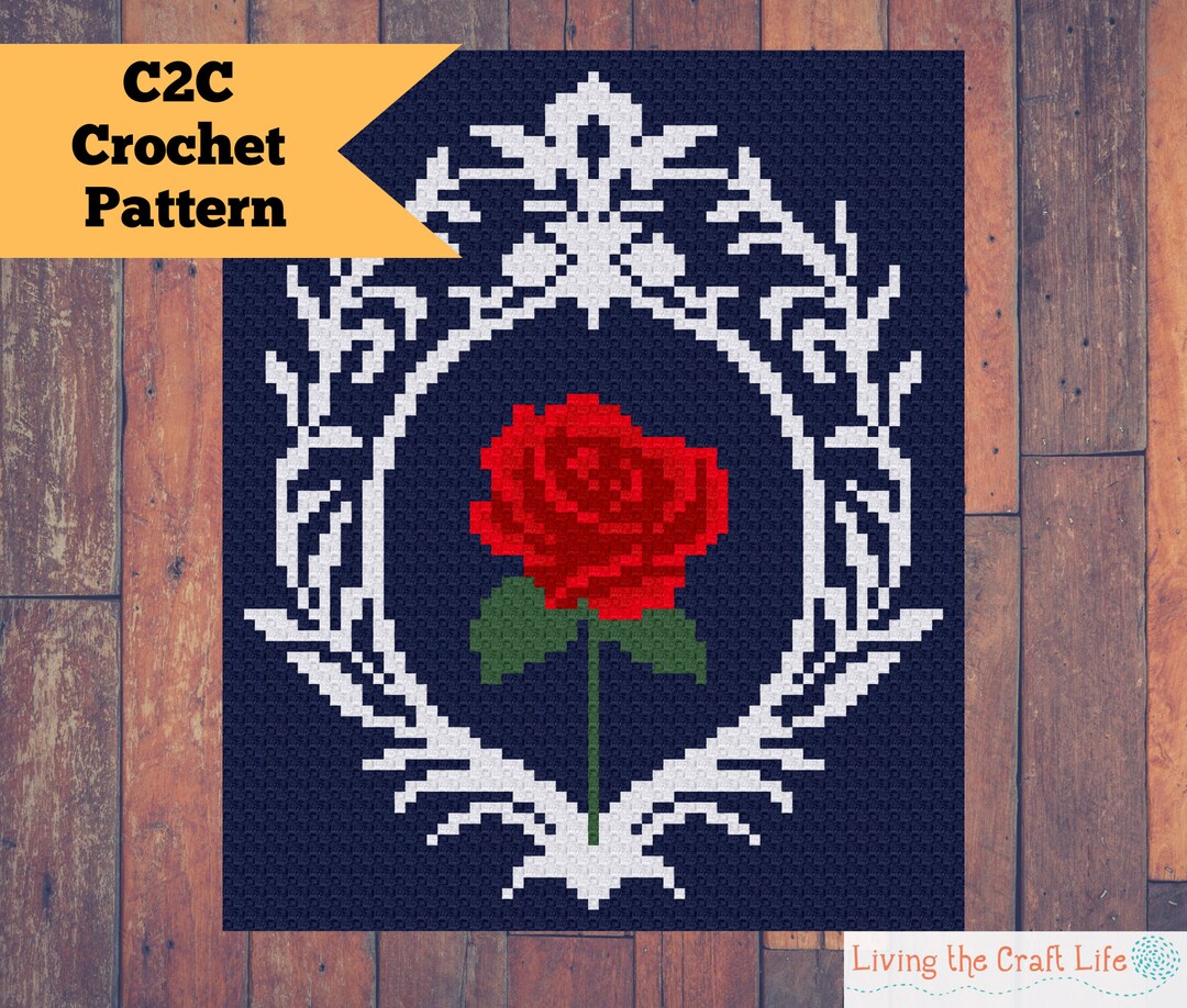 Rose C2C Blanket - Corner to Corner - Graphghan - Written Crochet ...