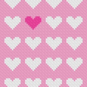 The One Heart C2C Blanket - Corner to Corner - Graphghan - Written ...