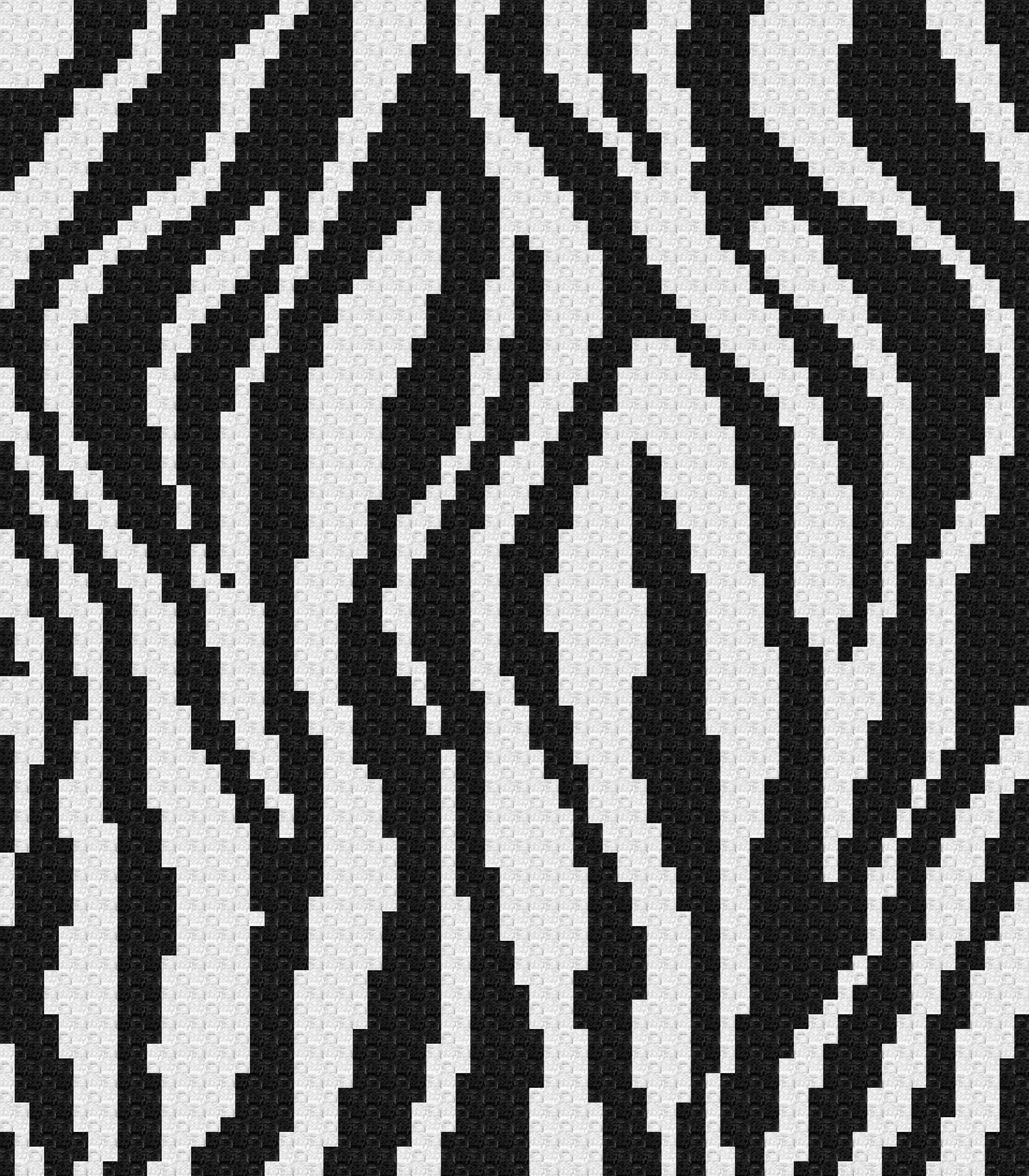 Zebra Print C2C Blanket Corner to Corner Graphghan - Etsy