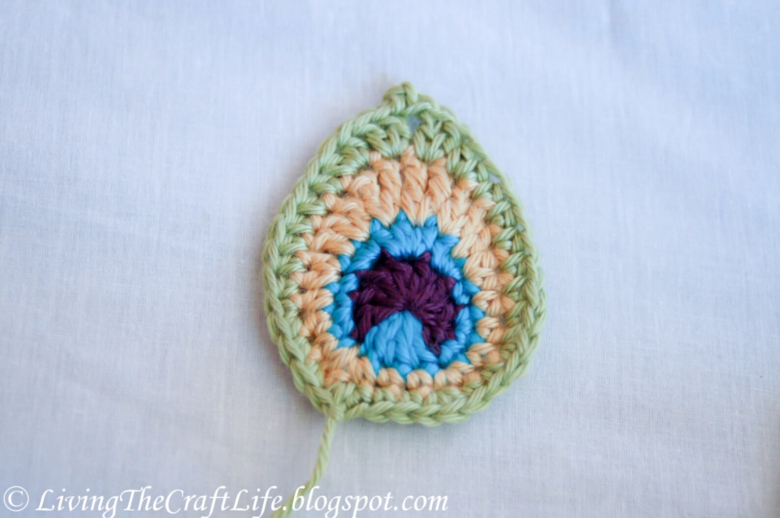 Peacock Feather Applique - Crochet Pattern Tutorial - Instant Download ...