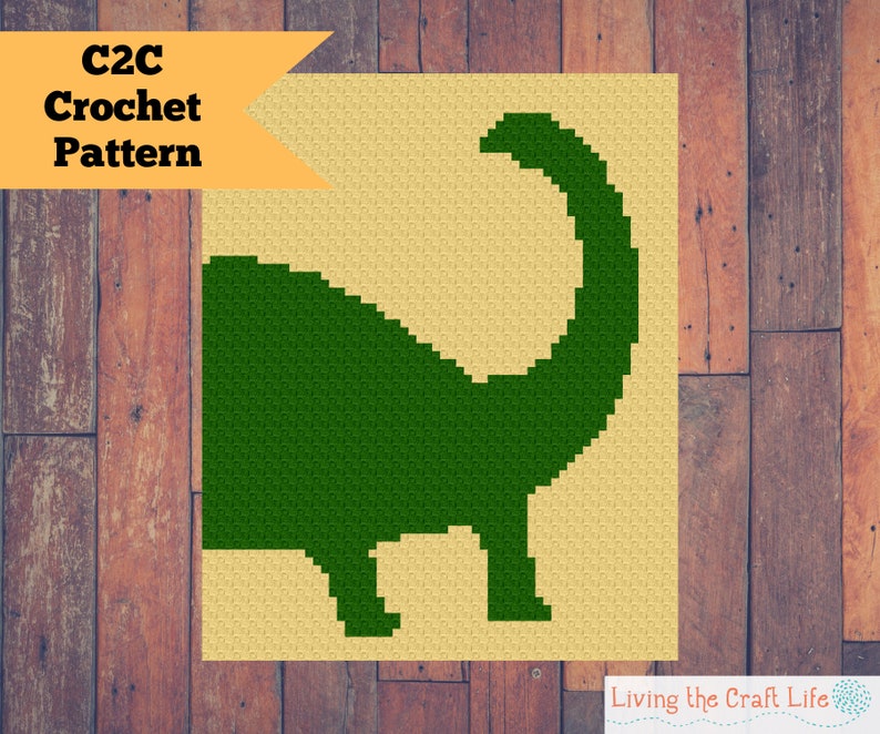 PATTERN BUNDLE - Dinosaur C2C Blankets - Corner to Corner - Graphghan ...