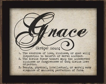 Grace definition | Etsy