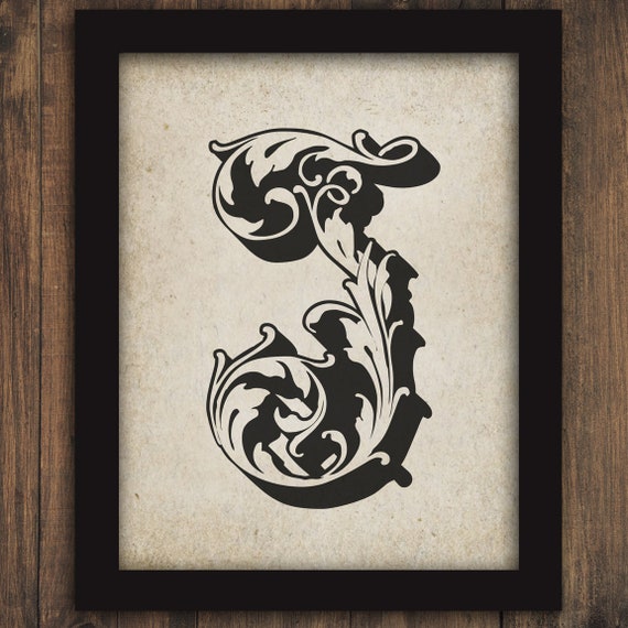 Art & Collectibles Digital Prints Instant Download Letter J Typography ...