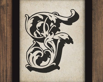 Fancy Letter F - Etsy