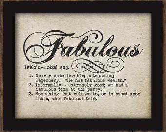 Fabulous Text Art - Etsy