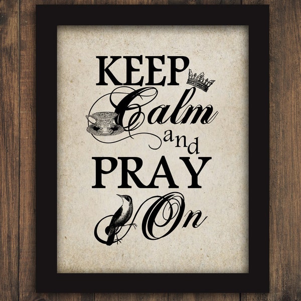 Keep Calm Art Print - Etsy