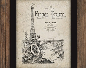Eiffel Tower Words - Etsy