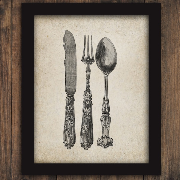 Ornate Silverware - Etsy