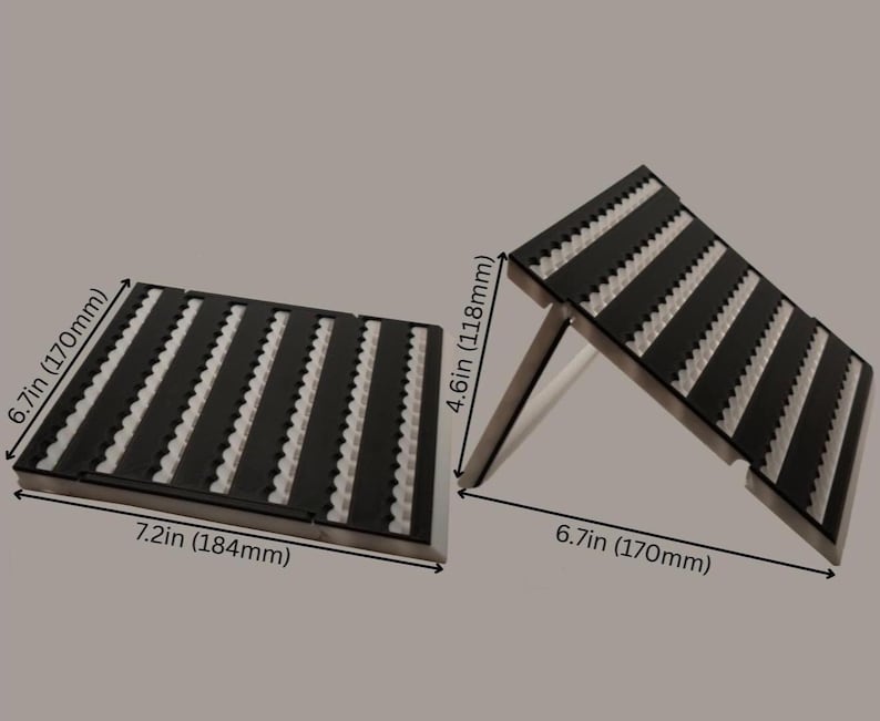 Collapsible Microscope Slide Drying Rack - Ergonomic 42 Slide Holder ...